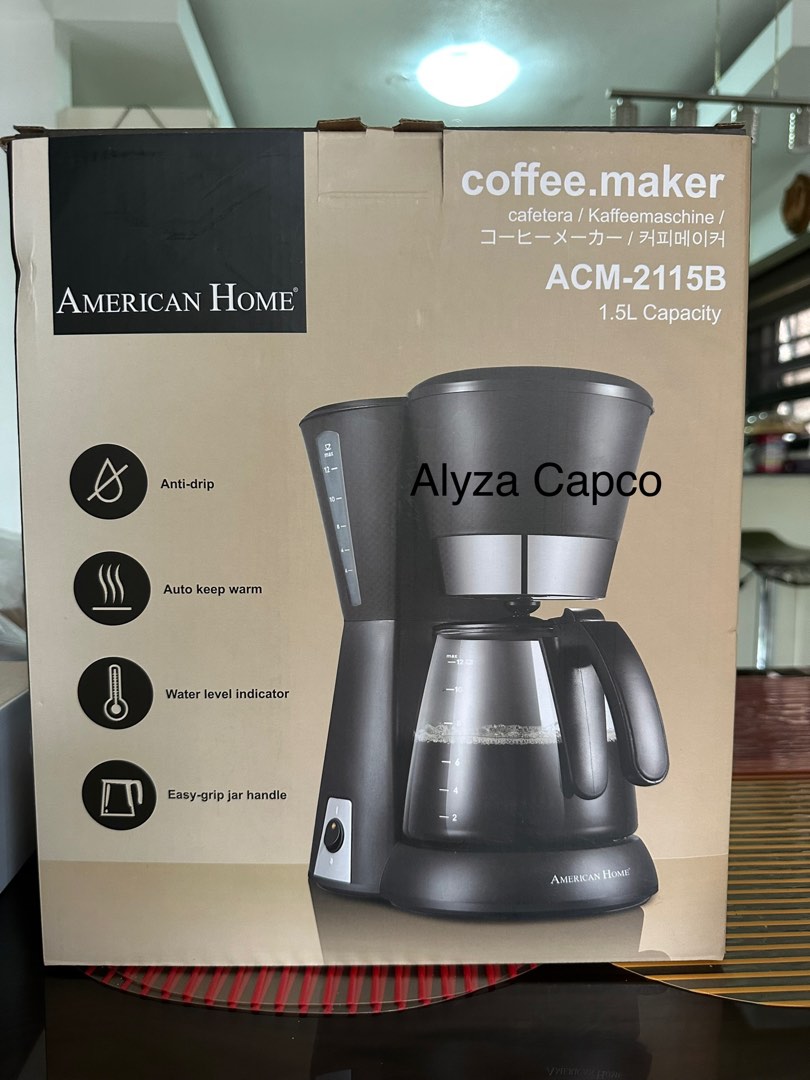 American Home ACM-2115B coffee maker, TV & Home Appliances, Kitchen Appliances, Coffee Machines ...