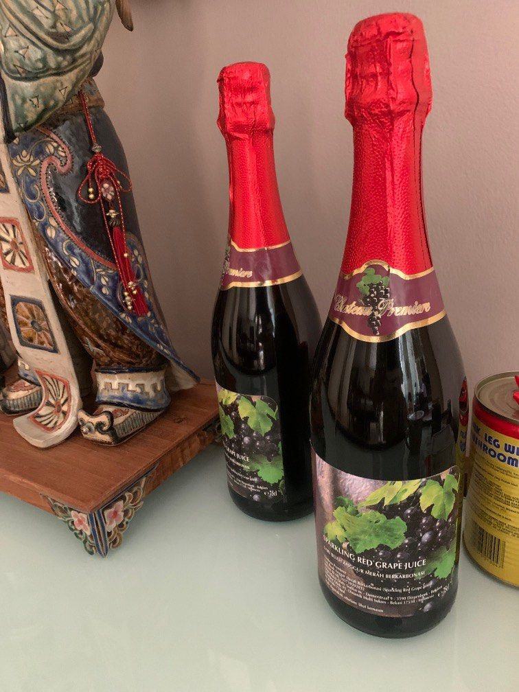 Anggur merah berkarbonasi sangjit non alkohol, Makanan & Minuman ...