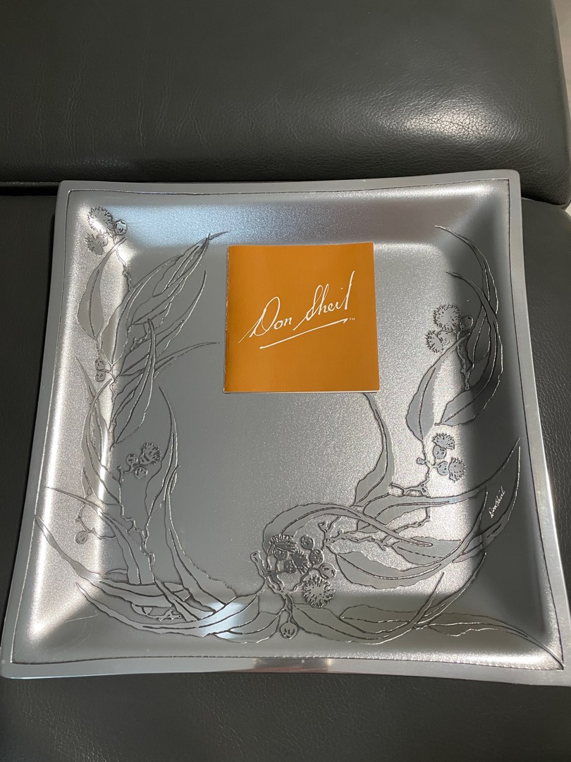 (As new, unused) - Handcrafted alloy serving tray by Don Sheil ...