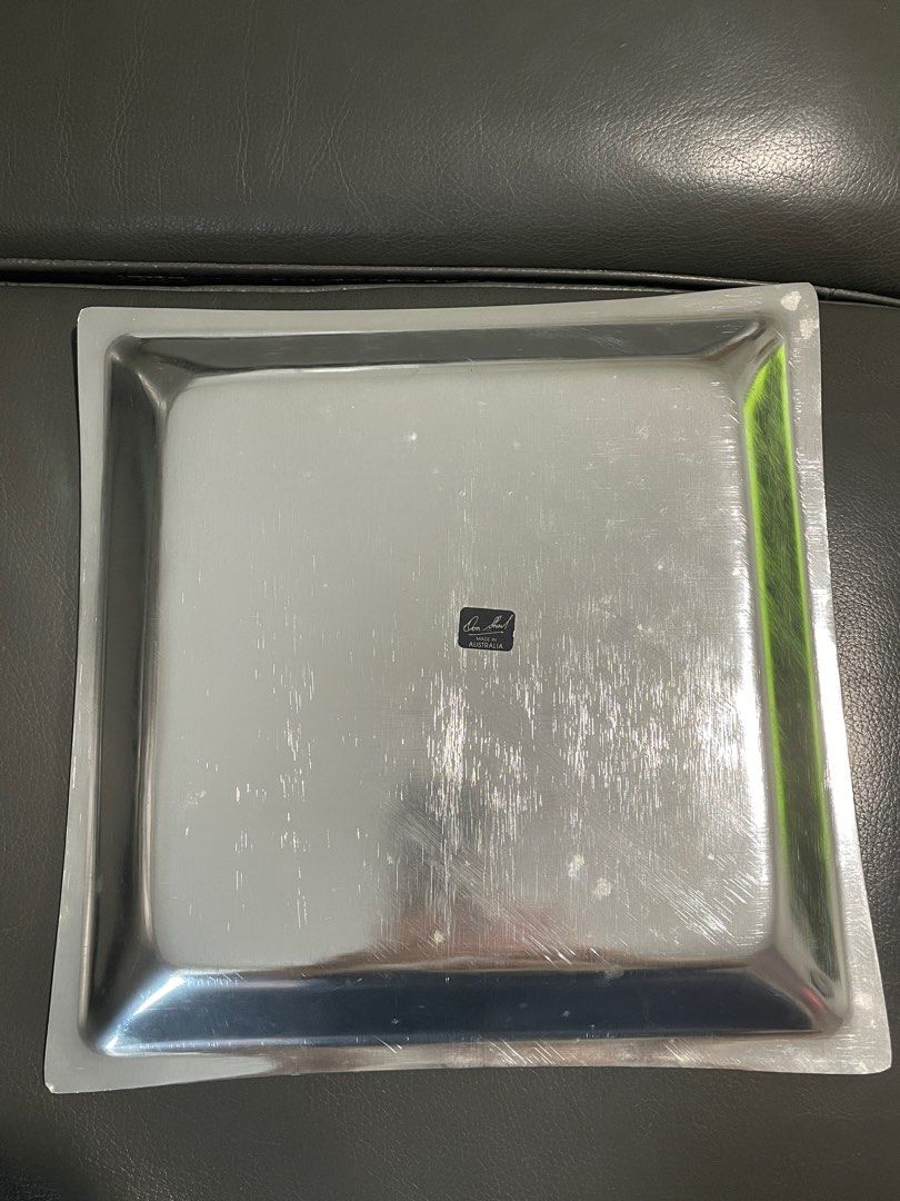(As new, unused) - Handcrafted alloy serving tray by Don Sheil ...