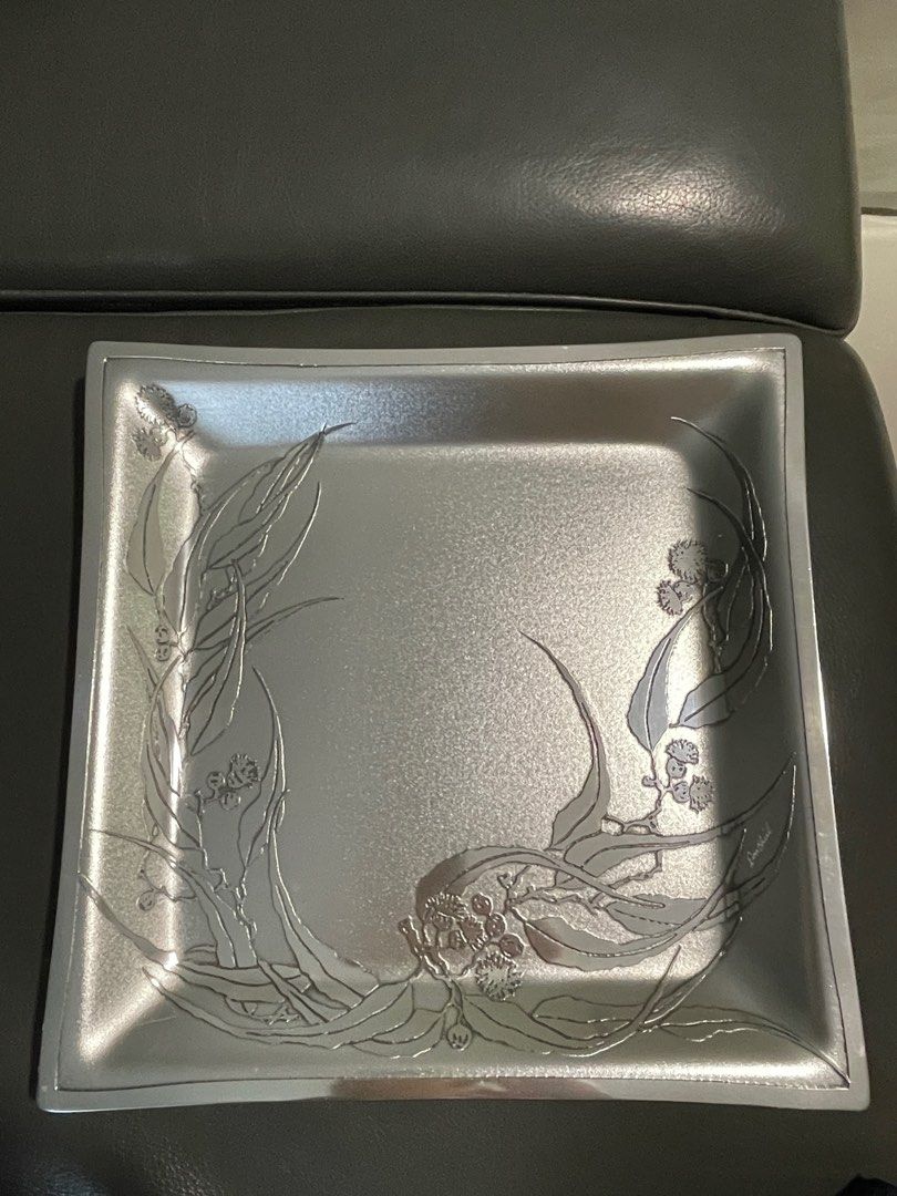 (As new, unused) - Handcrafted alloy serving tray by Don Sheil ...