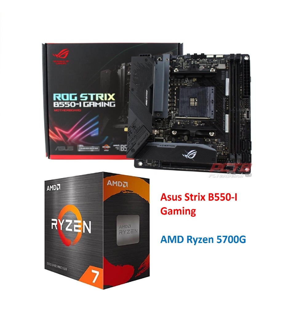 Asus Strix B550-I Gaming with AMD 5700G CPU, Computers & Tech, Parts & Accessories, Computer ...