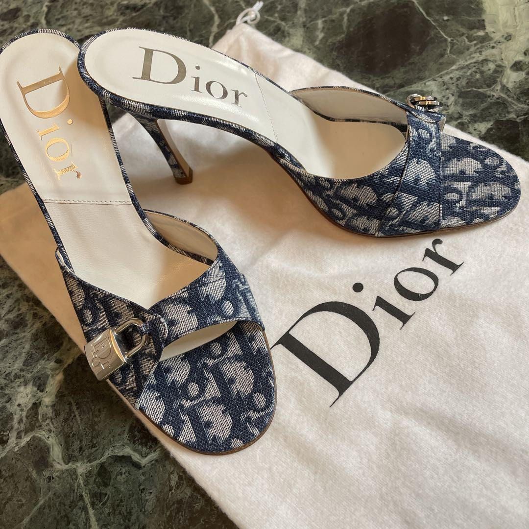 Authentic Dior Monogram lock heels on Carousell