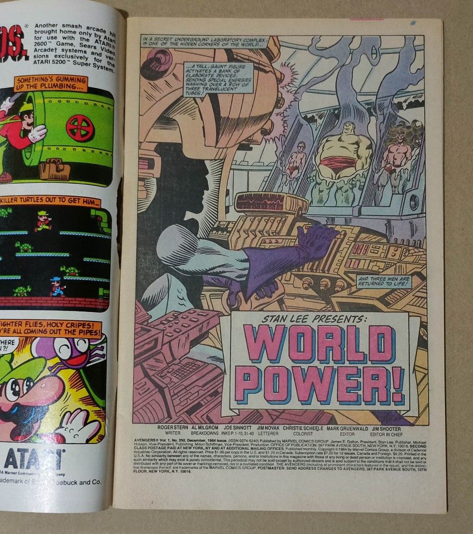 Avengers #250 (Double-Size Issue) (1984), Hobbies & Toys, Books ...