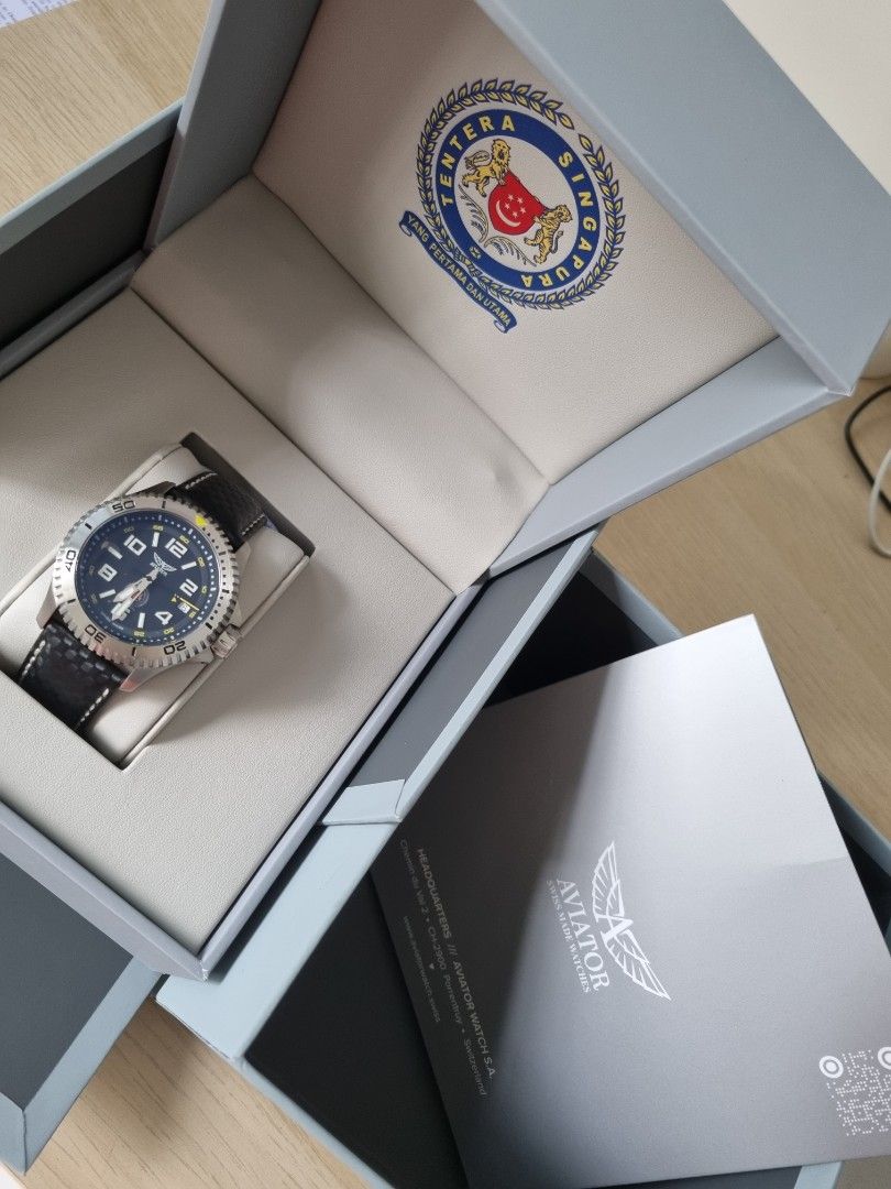 Aviator Swiss Made Watch, Men's Fashion, Watches & Accessories, Watches ...