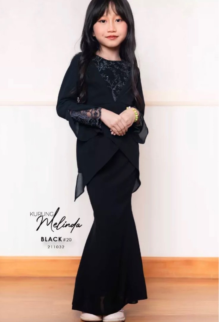 Baju Raya Hitam, Babies & Kids, Babies & Kids Fashion on Carousell