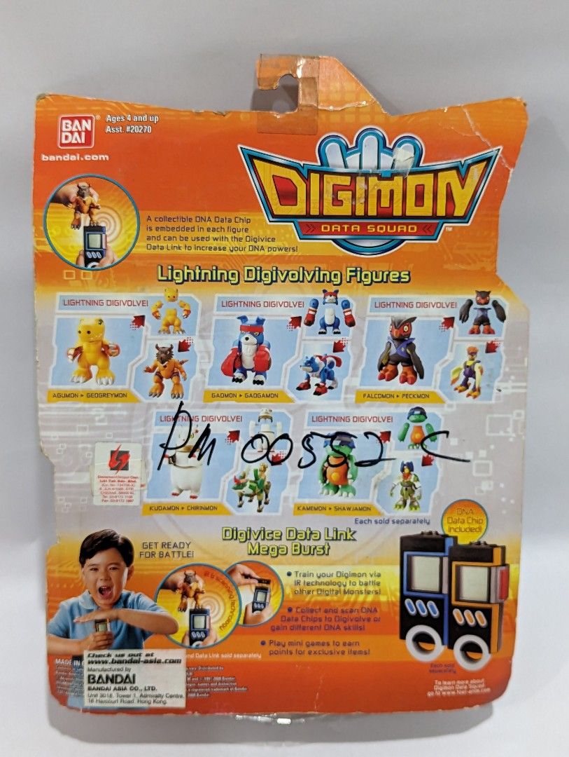 BANDAI DIGIMON DIGIVOLVING FALCOMON PECKMON, Hobbies & Toys, Toys ...