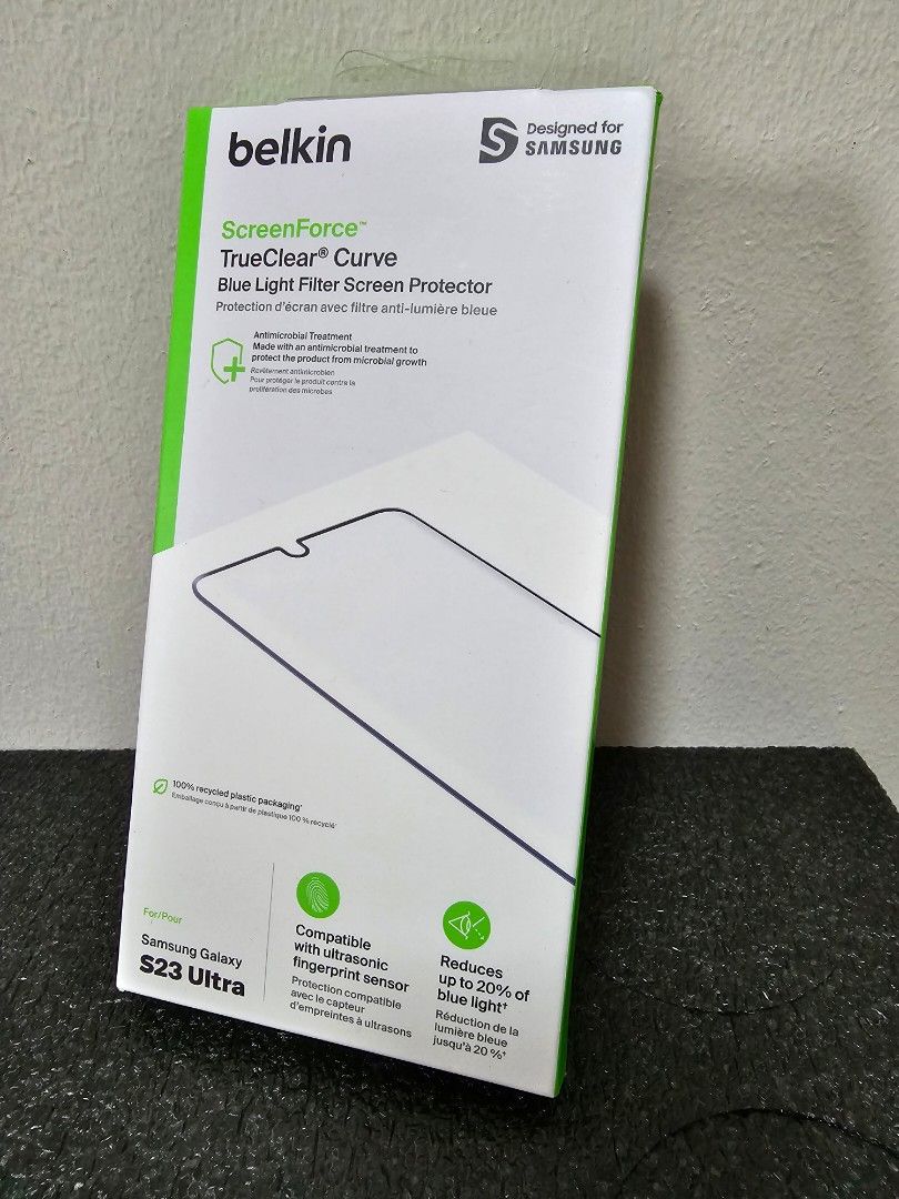 Belkin screen protector s23 ultra, Mobile Phones & Gadgets, Mobile ...