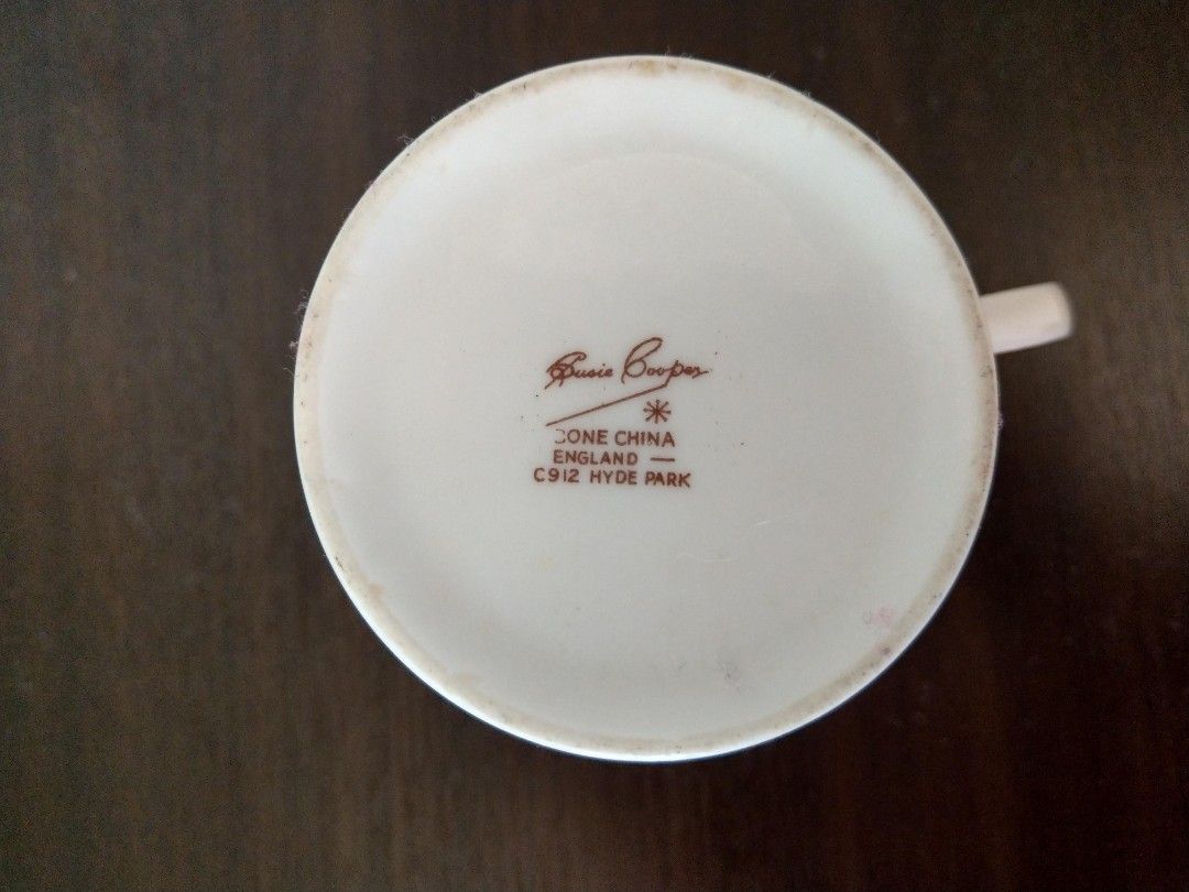 Bone China - Susie Cooper C912 Hyde Park Coffee Cup & Saucer, Furniture ...