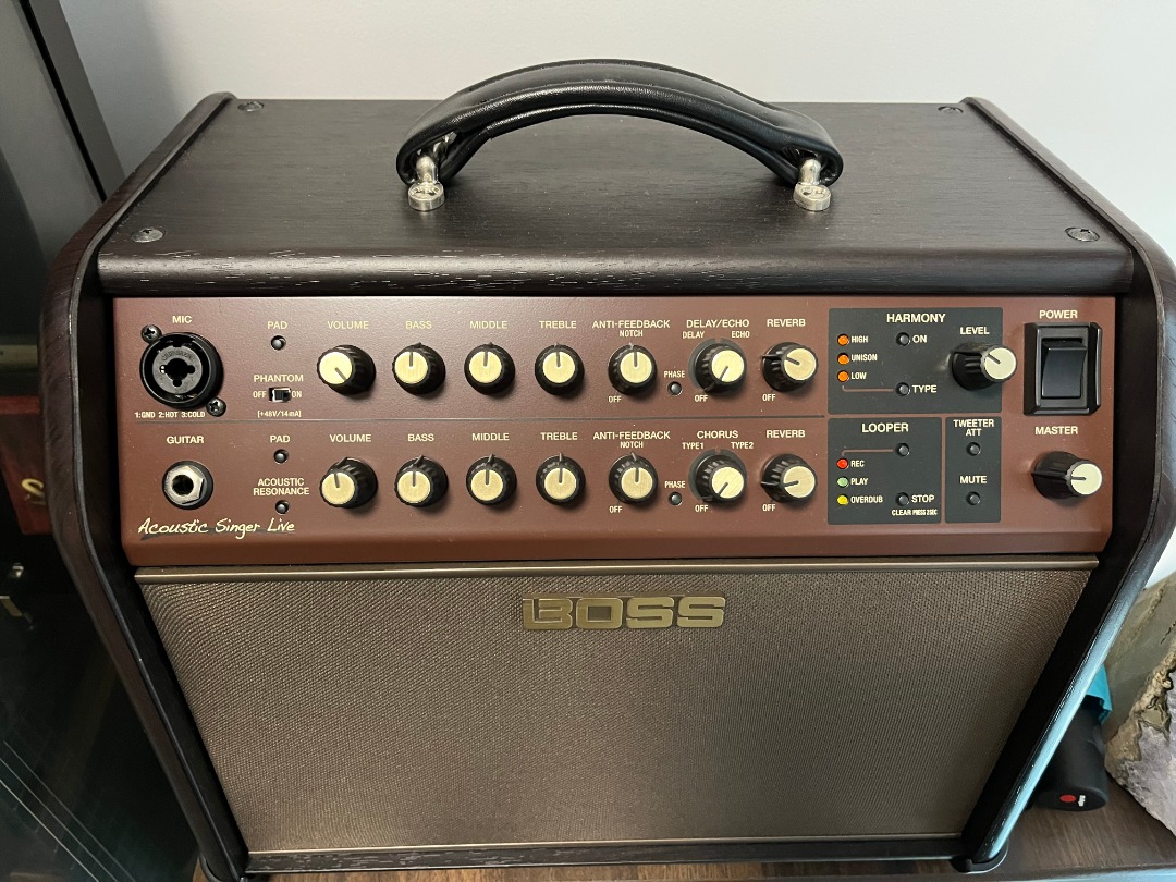 BOSS Acoustic Singer Live 60-watt Acoustic Combo Guitar Amplifier ...