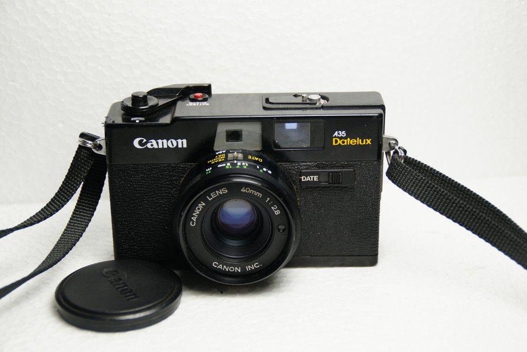 Canon A35 Datelux 35mm film Camera, Photography, Cameras on Carousell