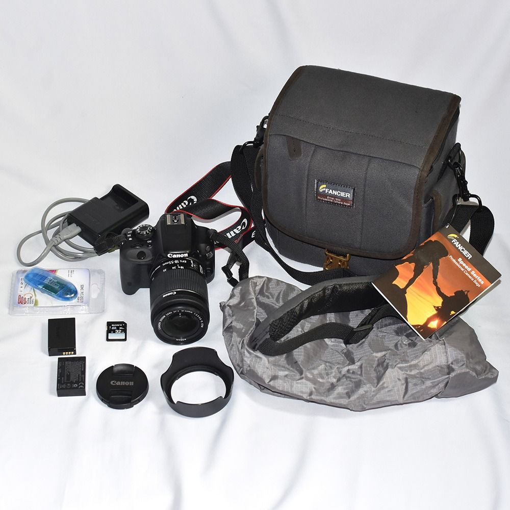 Canon DSLR EOS 100D & 18-55mm AF IS STM lens (with Fancier camera bag ...