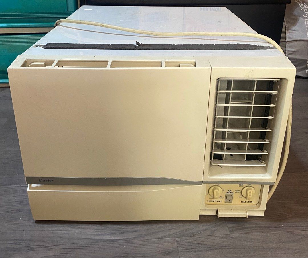 Carrier Window Type Air con 1HP, TV & Home Appliances, Air Conditioning ...