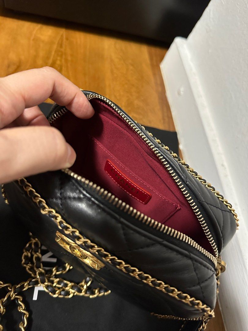 Chanel mini camera bag black, Luxury, Bags & Wallets on Carousell