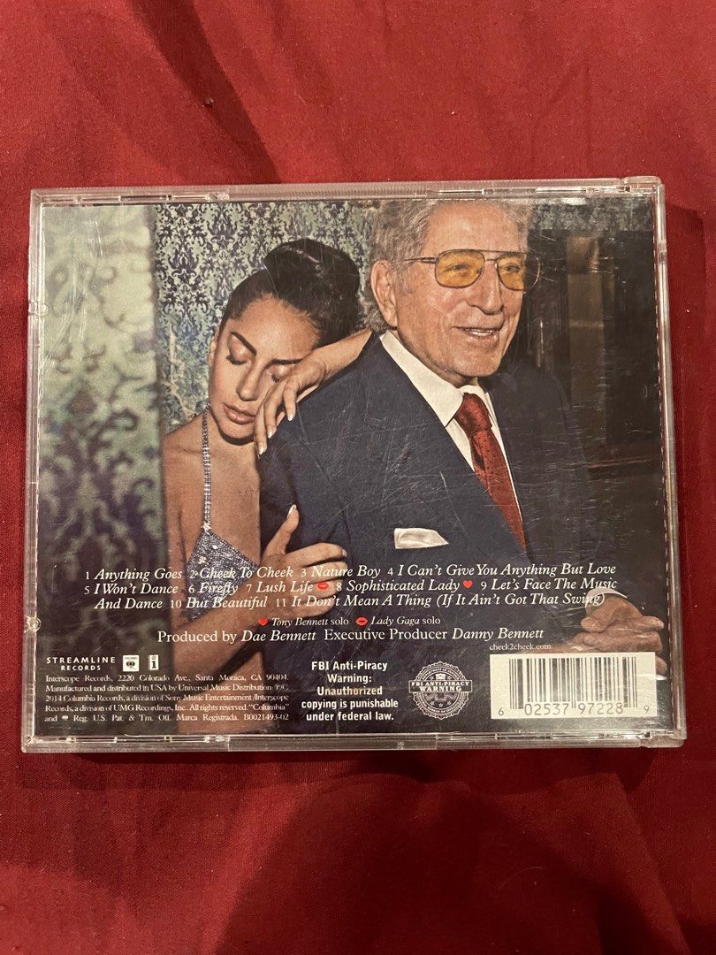 Cheek to Cheek CD Lady Gaga & Tony Bennett album on Carousell