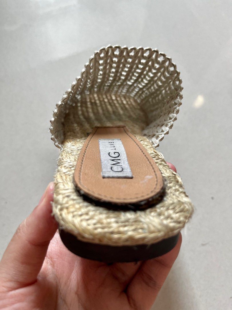 CMG Luxe Wicker Slides on Carousell