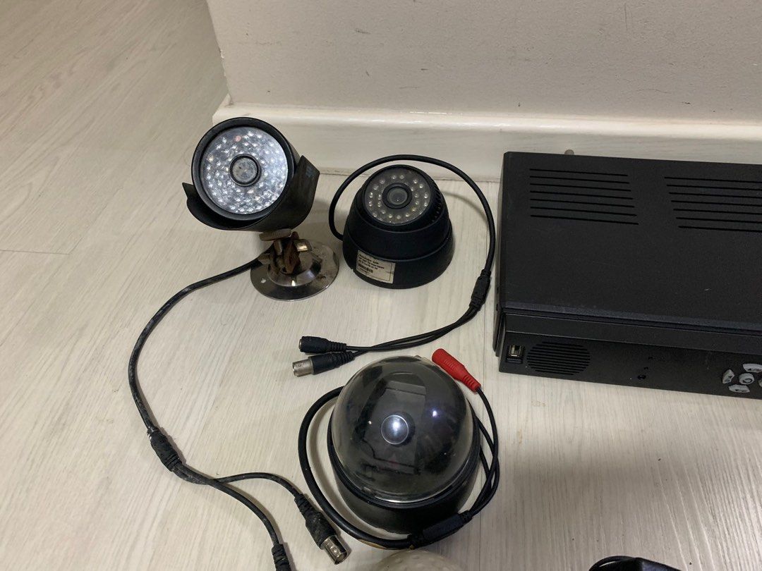 Complete security camera set up, Computers & Tech, Office & Business ...