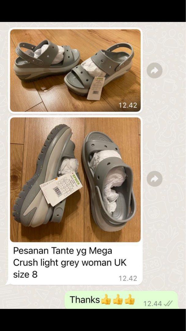 Crocs original mega crush, Fesyen Wanita, Sepatu di Carousell