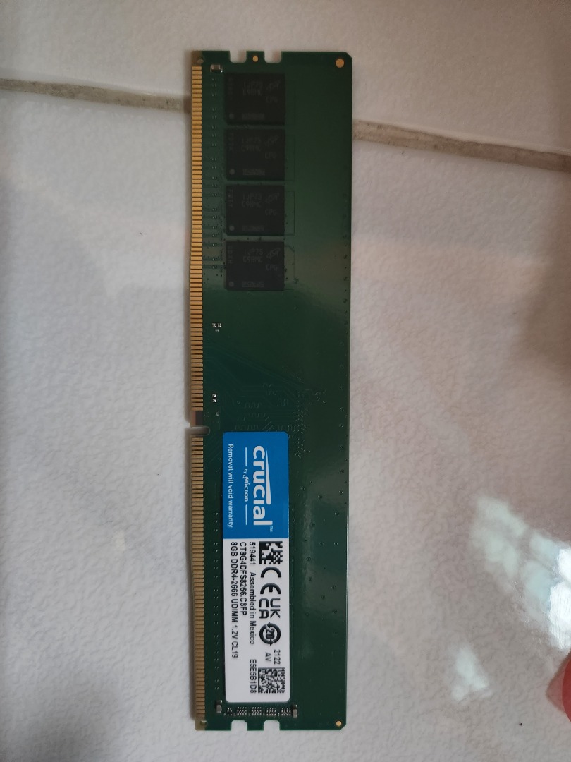 Crucial DDR4 2666MHZ, Computers & Tech, Parts & Accessories, Computer ...