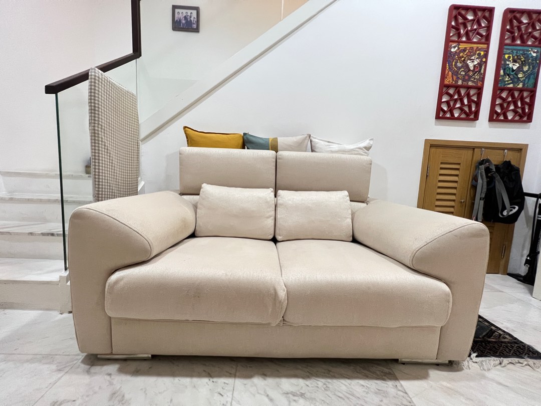 Customized 2 seater sofa, Furniture & Home Living, Furniture, Sofas on ...