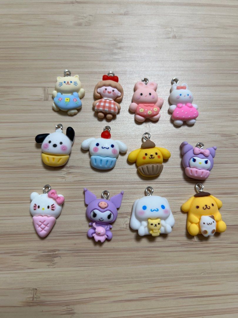 Cute Sanrio Charms & Cute Characters, Hobbies & Toys, Stationery ...