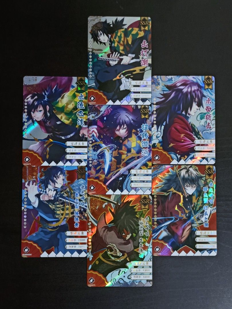 Demon Slayer Cards X Water Hashira Giyu Set (18pcs), Hobbies & Toys ...