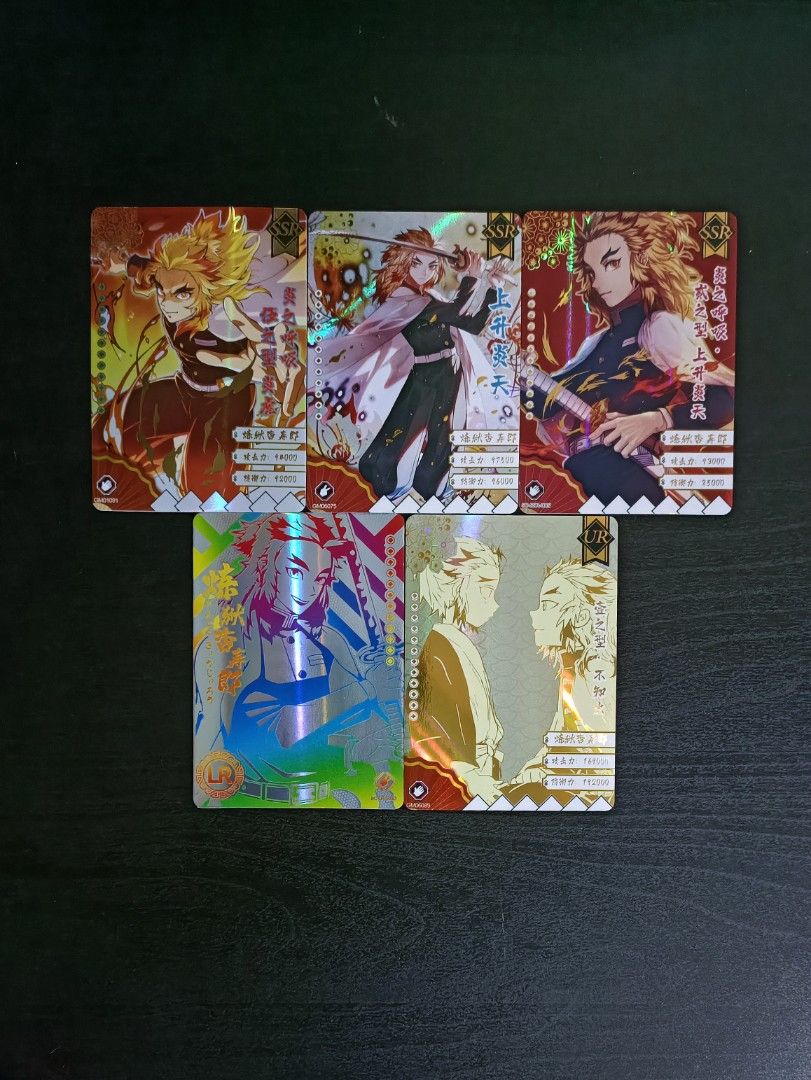 Demon Slayer Cards X Flame Hashira Rengoku Set (16pcs), Hobbies & Toys ...