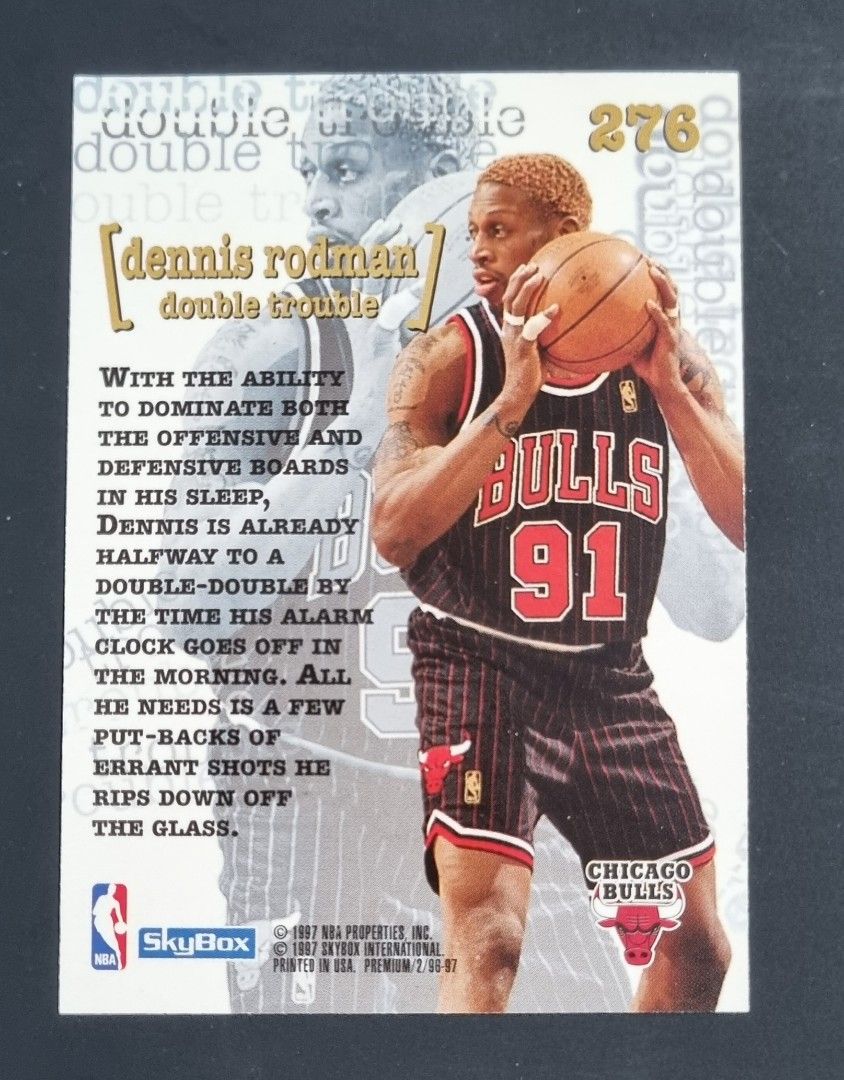 Dennis Rodman Double Trouble Card on Carousell