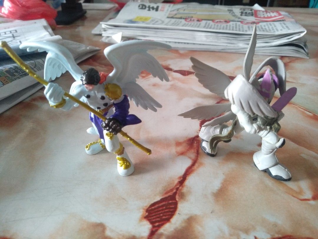Digimon Angemon and Holyangemon, Hobbies & Toys, Collectibles ...