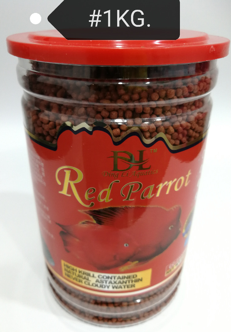 DL Blood Red Parrot Fish Food Feed Aquarium 1kg [Ding Li Aquatics], Pet ...