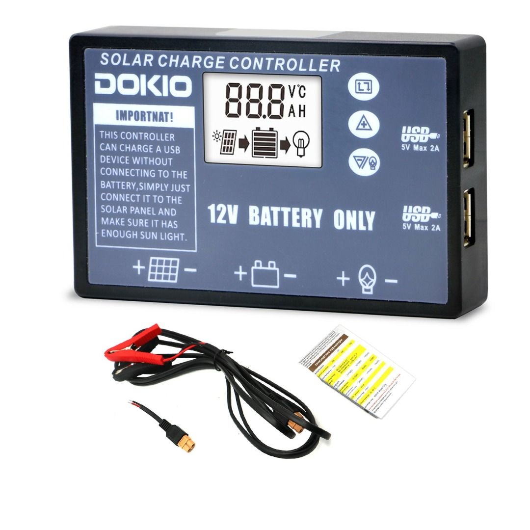 DOKIO Solar Charge Controller, Computers & Tech, Parts & Accessories ...
