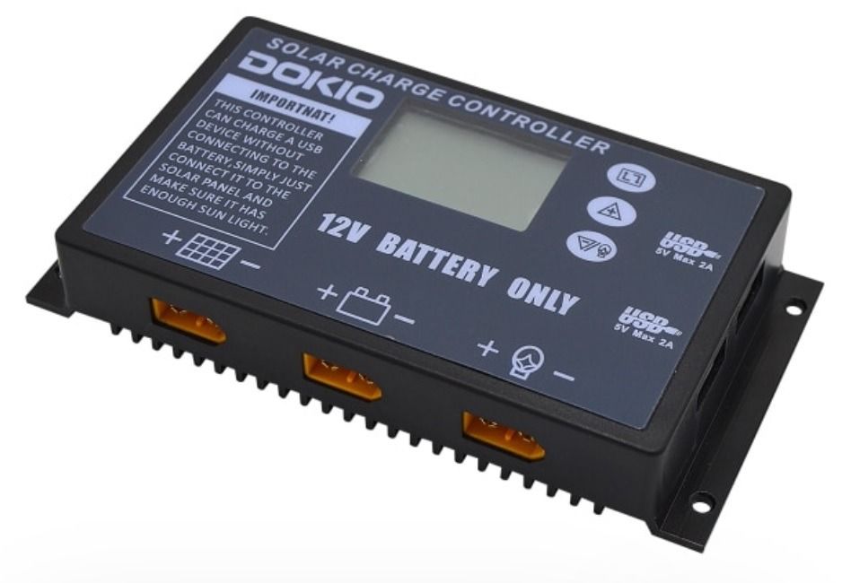 DOKIO Solar Charge Controller, Computers & Tech, Parts & Accessories, Cables & Adaptors on Carousell