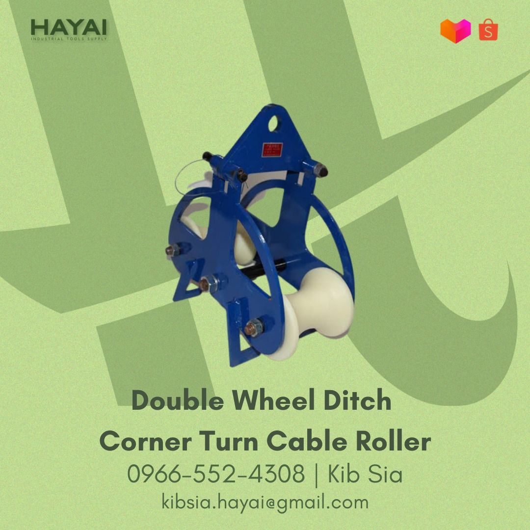 Double Wheel Ditch Corner Turn Cable Roller on Carousell