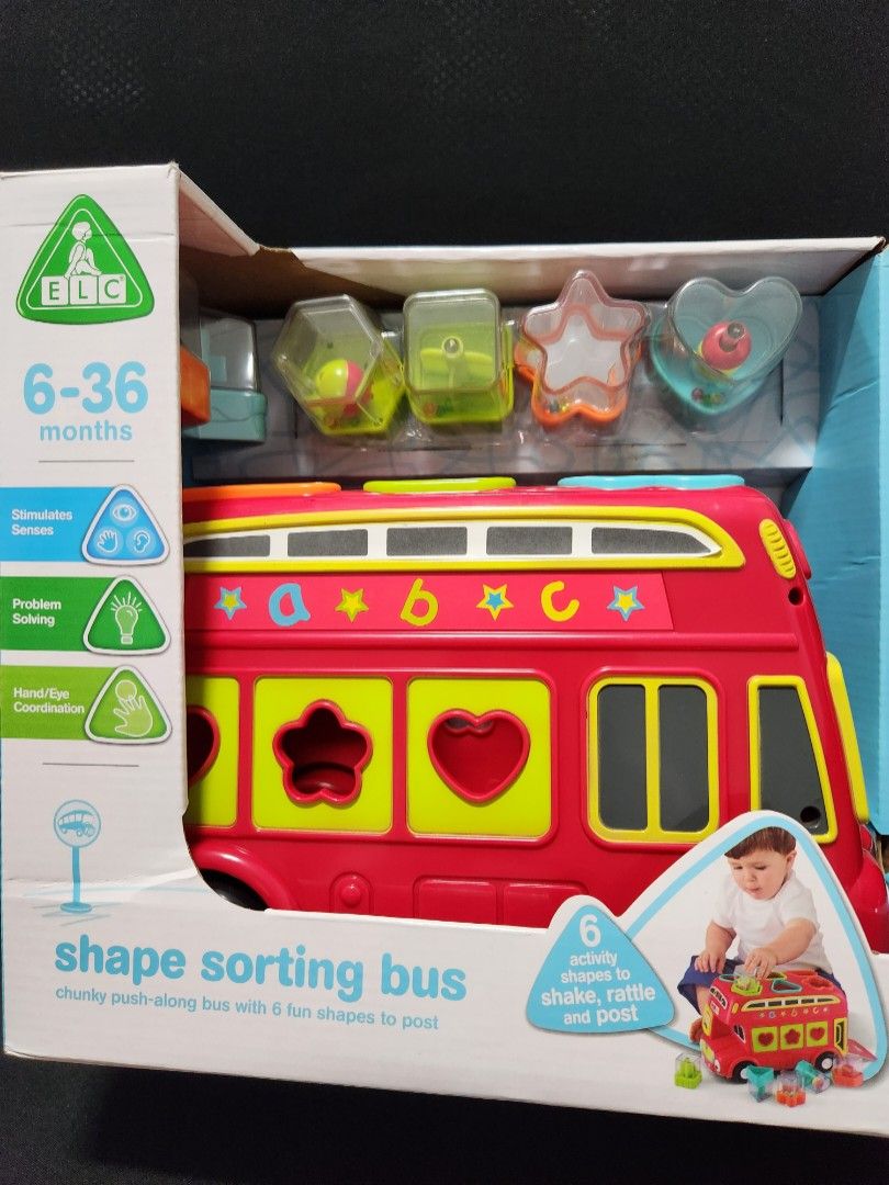 ELC Shape Sorting Bus, Hobbies & Toys, Toys & Games on Carousell