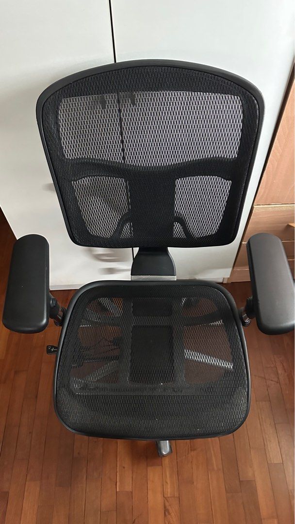 Ergonomic chair with back rest adjustment and sit adjustment, Furniture ...