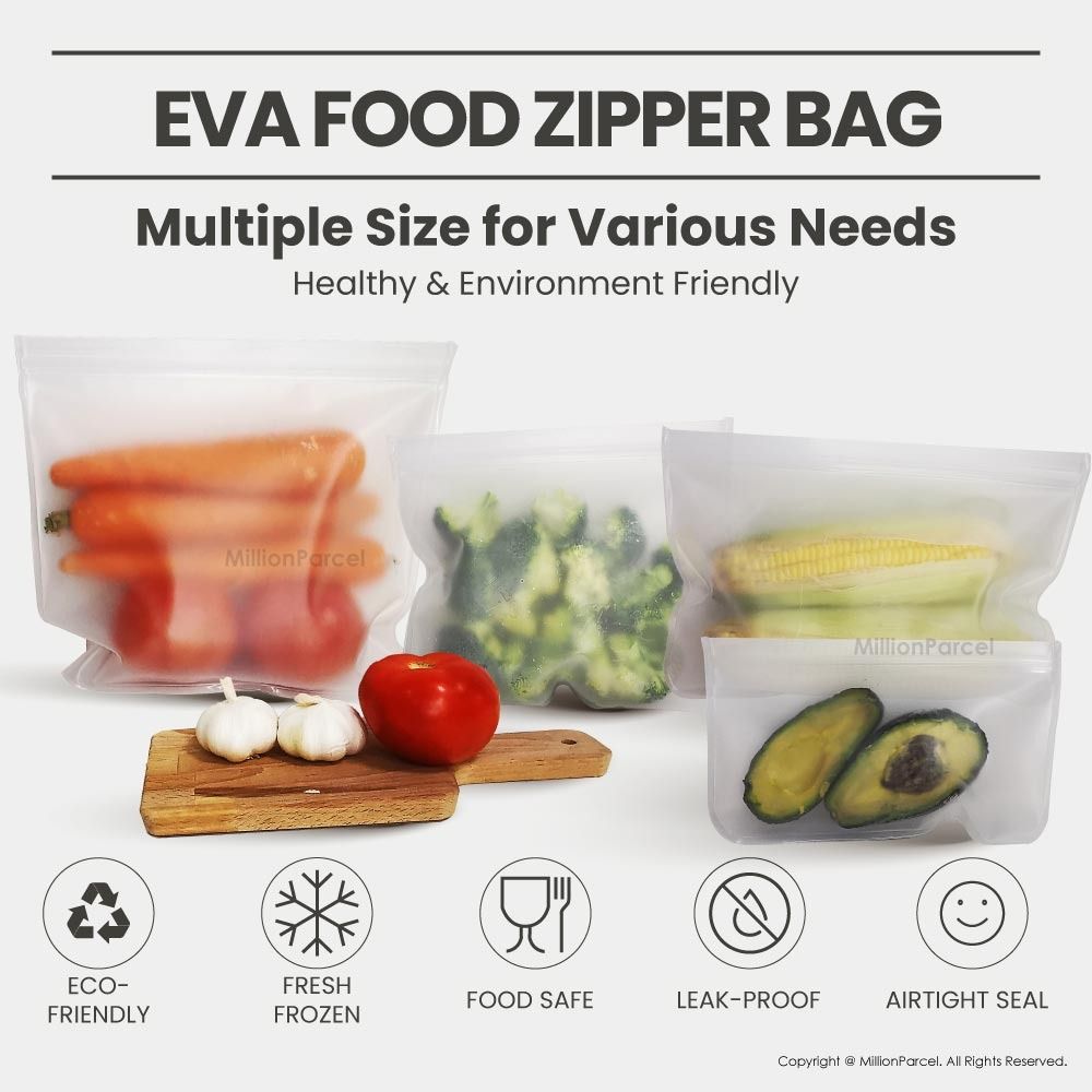 EVA Food Ziplock Bag | Storage Bag | Fruit and Vegetable Sealed Bag ...