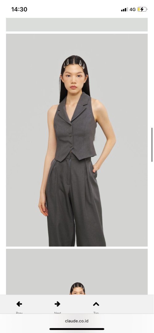 Everyday Claude Cole Top in GREY, Fesyen Wanita, Pakaian Wanita, Atasan ...