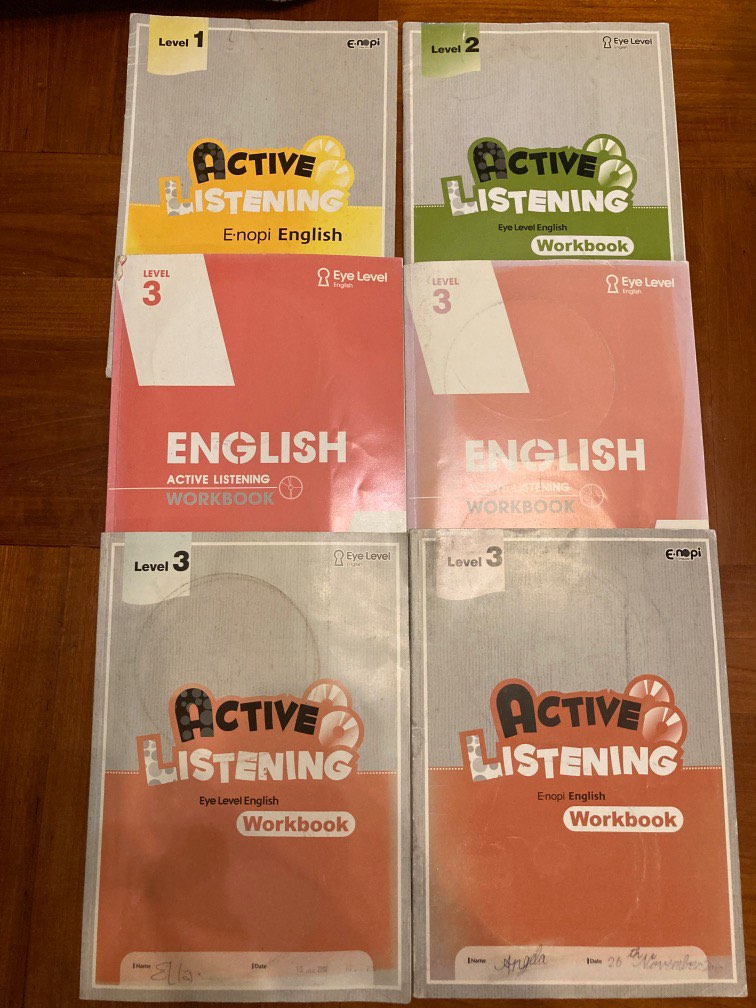 Eye level English level 1-5 listening workbook, 興趣及遊戲, 書本 & 文具, 教科書 ...