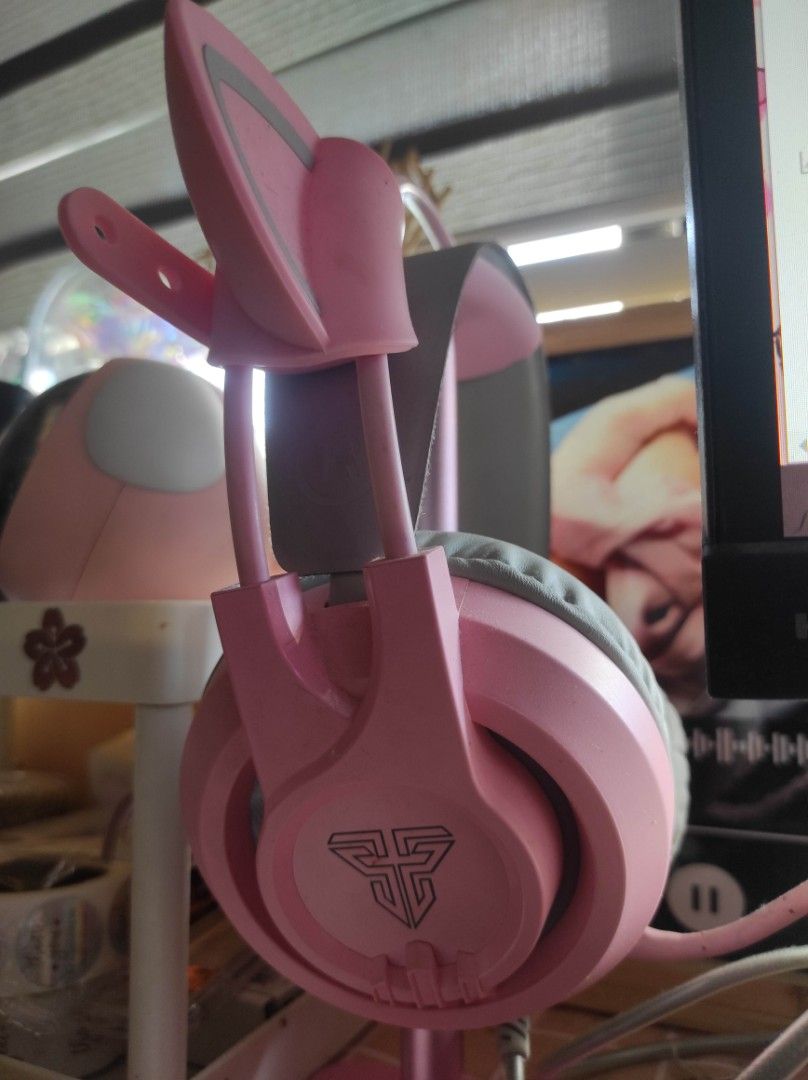 Fantech Sakura Edition Headphone with cat ears on Carousell