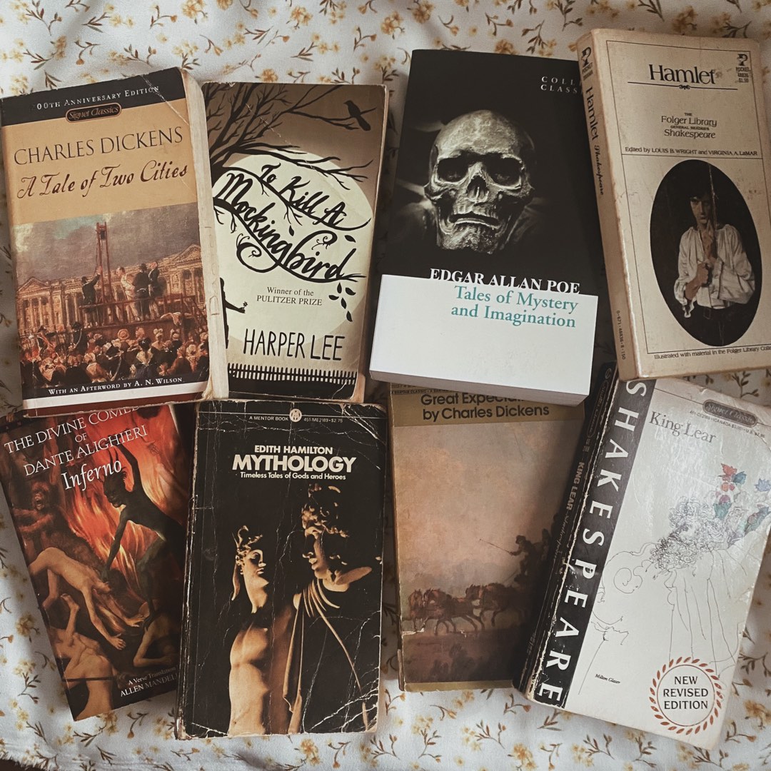 fictional classical literature books (charles dickens, to kill a ...
