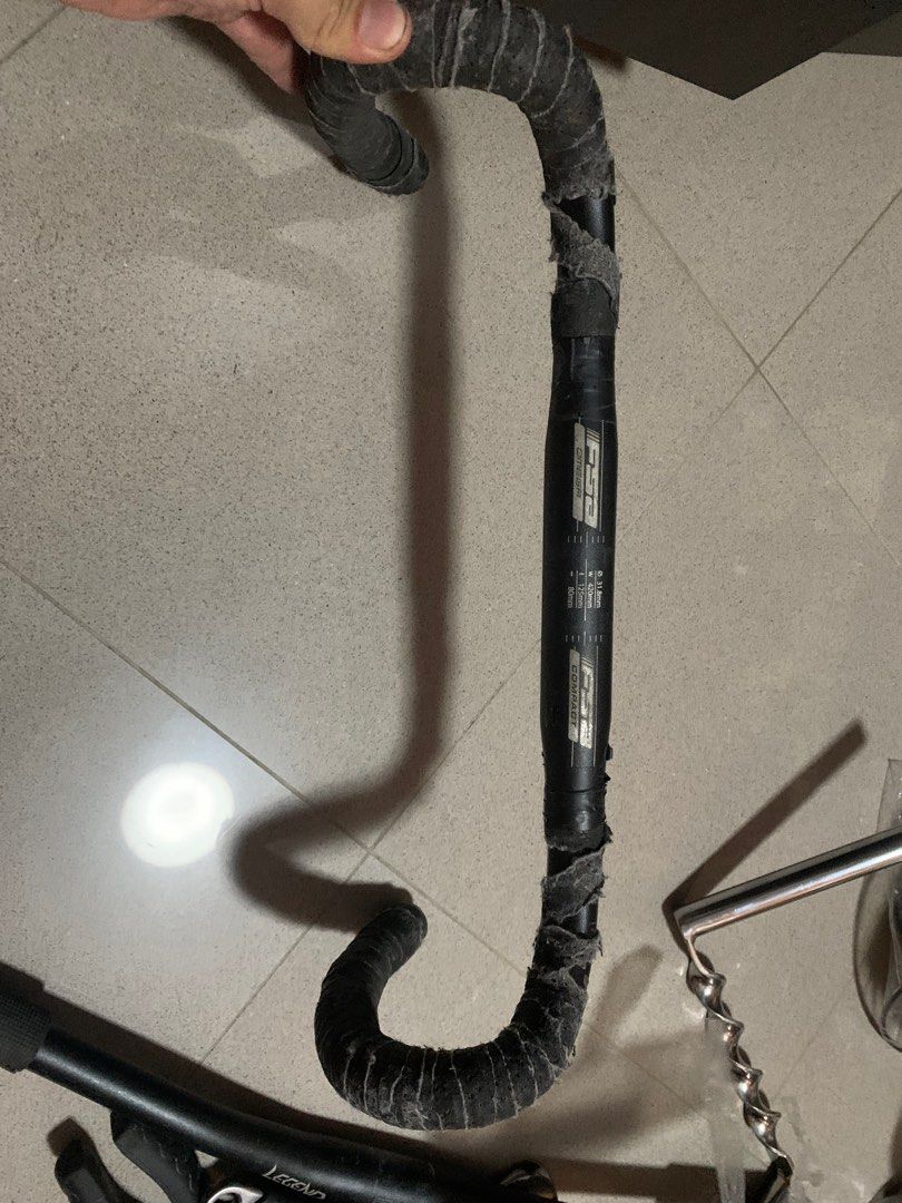 FSA Omega Compact Drop bar, Sports Equipment, Bicycles & Parts, Parts ...