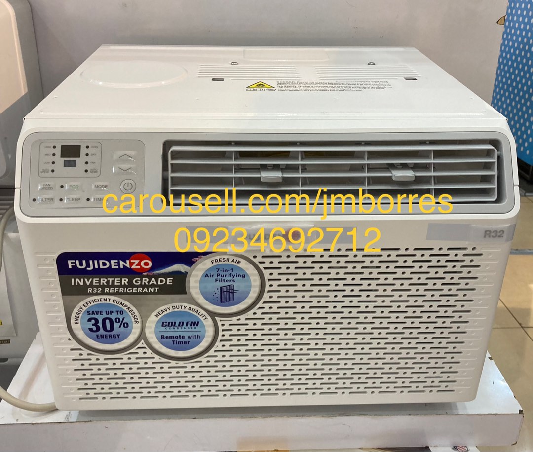 fujidenzo inverter grade aircon .75hp 1hp 1.5hp 2hp 2.5hp war7501gt ...