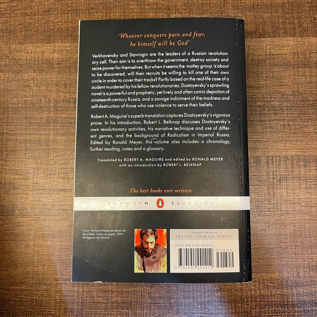 Fyodor Dostoevsky - Demons (Penguin Classics) Ready Stock, Hobbies ...