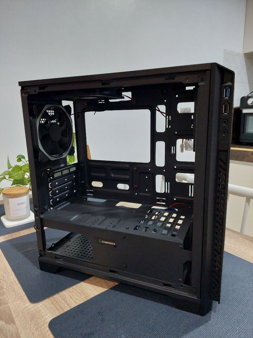 Gamemax H603 Micro ATX Case with GPU Anti-Sag Bracket, AeroCool VX-500 ...