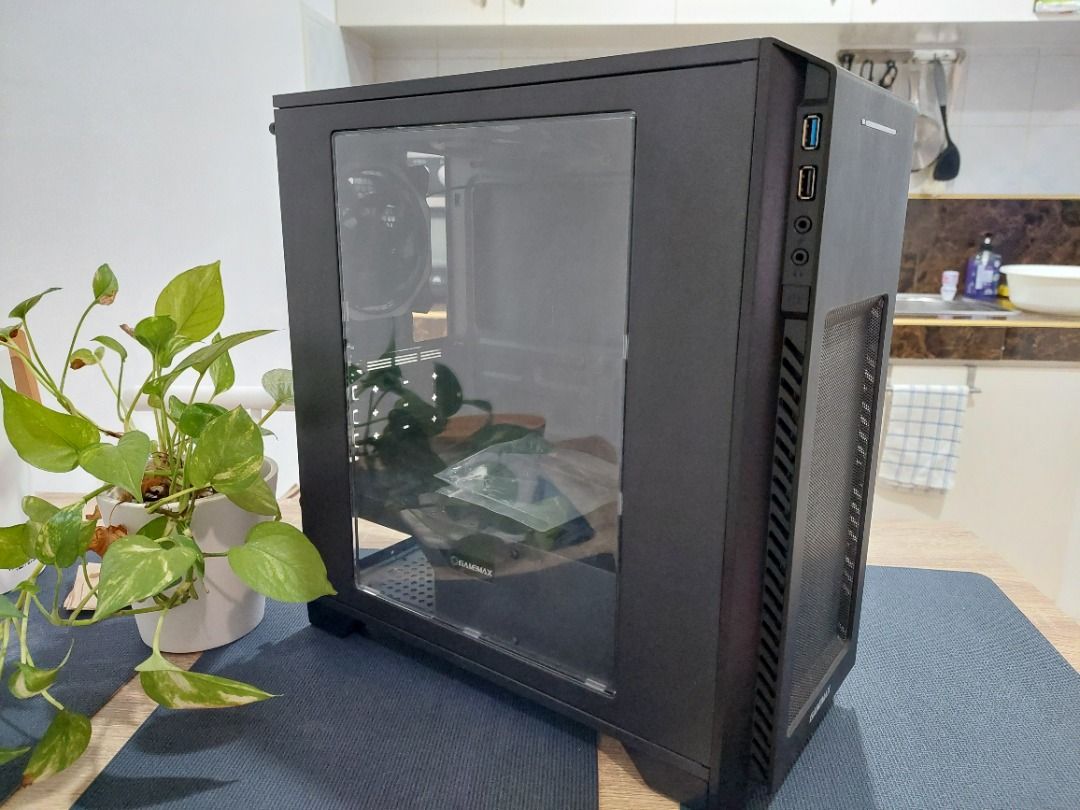 Gamemax H603 Micro ATX Case with GPU Anti-Sag Bracket, AeroCool VX-500 ...