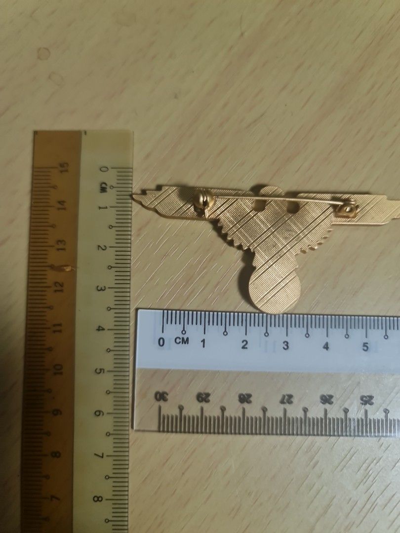 Gold Germany world war 2 Wemacht army Eagle Badge for cosplay and ...