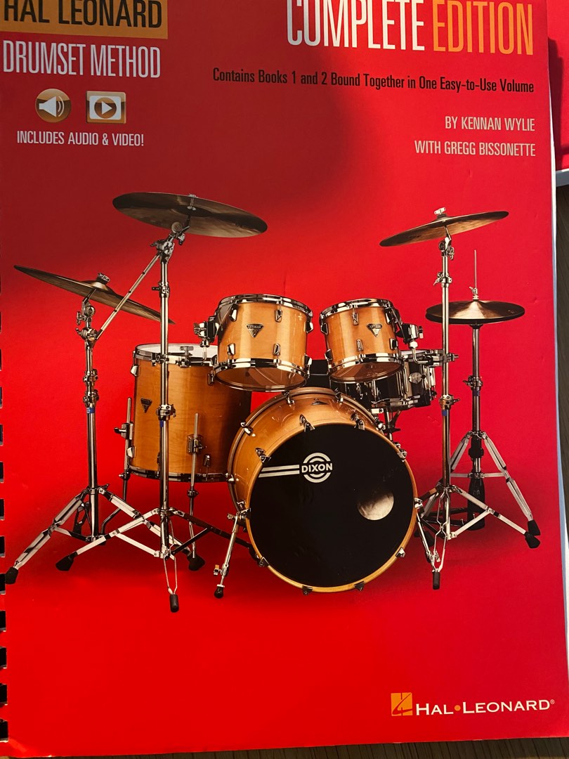 Hal Leonard Drumset Method complete Edition book 1 & 2 by Kennan Wylie ...