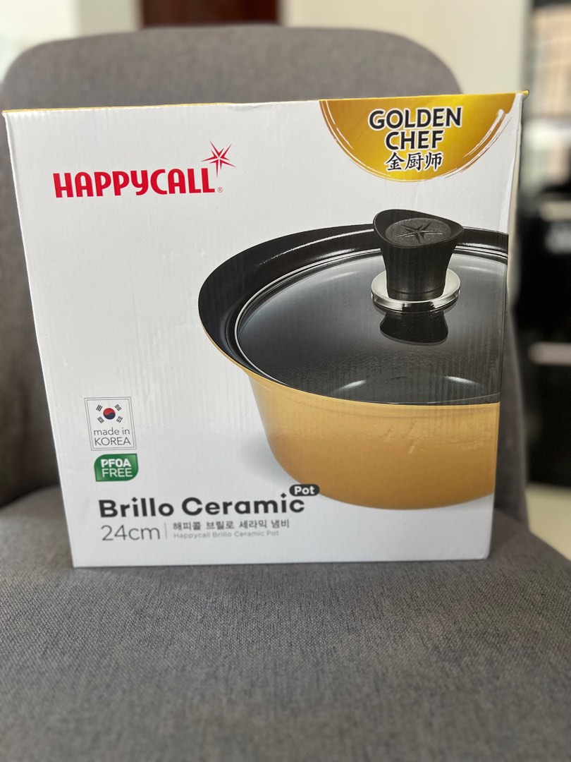 Happycall Golden Chef Ceramic Pot, Furniture & Home Living, Kitchenware ...