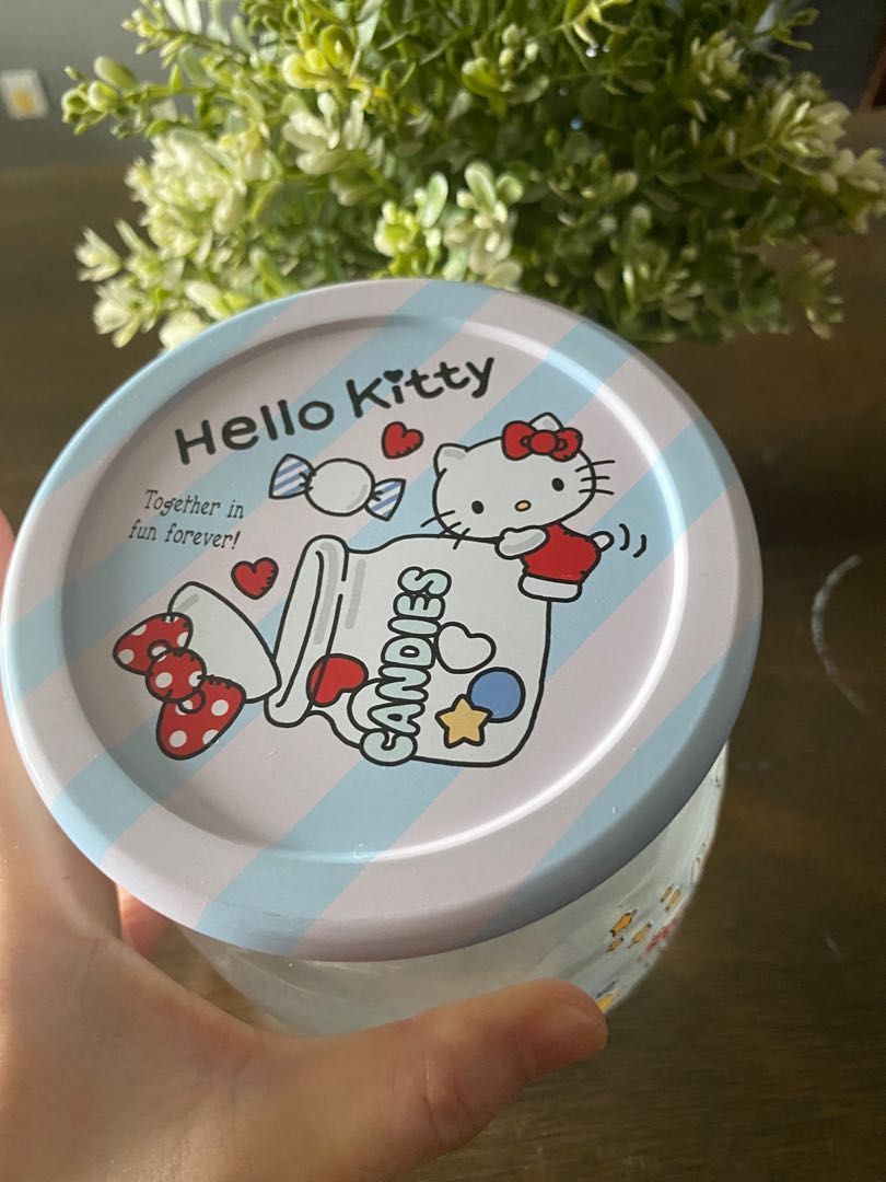 Hello kitty Glass Jar, Furniture & Home Living, Kitchenware & Tableware ...