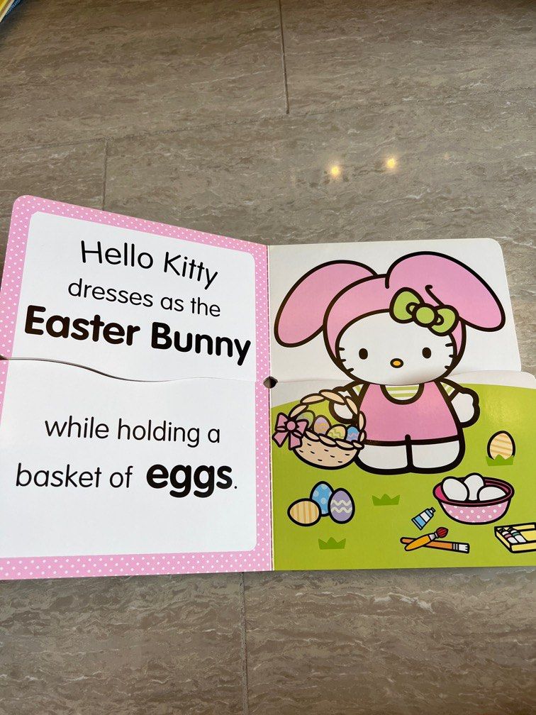 Hello Kitty Springtime Fun Mix and Match Book, Hobbies & Toys, Books ...